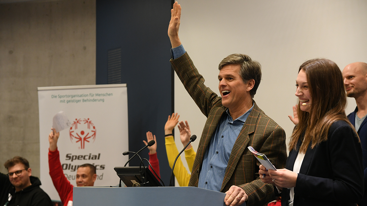 Special Olympics Chairman Tim Shriver joins the BBC Global News Happy Pod
