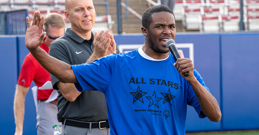 Special Oklahoma Athlete Stuns with Singing and Speed