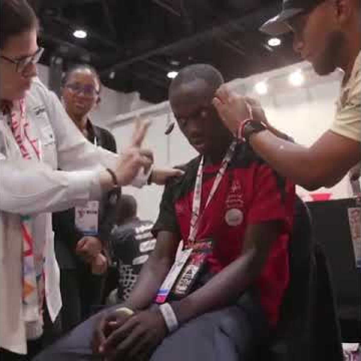 Deaf Athlete Receives the Gift of Hearing